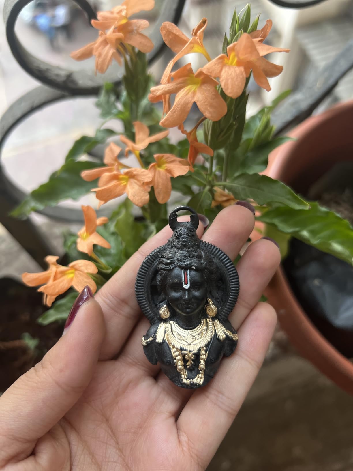 Buy RURU Ayodhya Ram Mandir Model Resin for Home Temple Home Decor ...