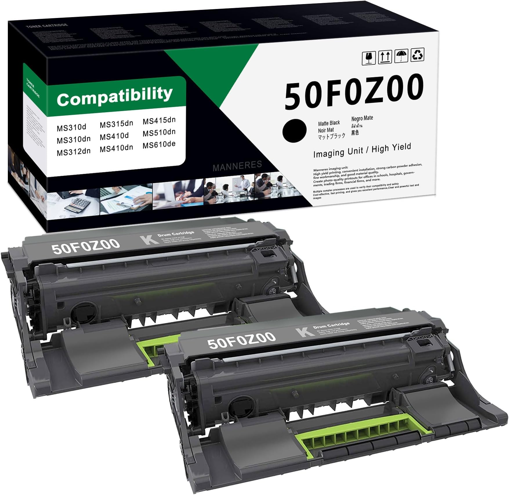 Amazon.com: 50F0Z00 500Z Black Drum Unit 1-Pack: SAO Compatible ...