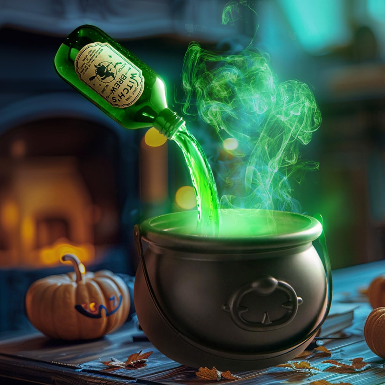 Halloween Decorations Indoor - Cauldron Halloween Decor with Magic ...