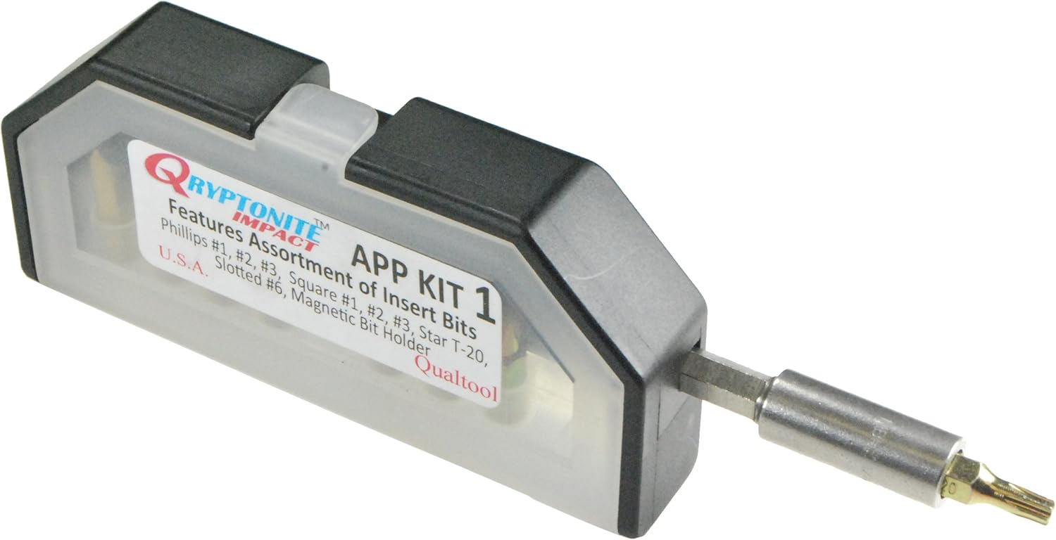 Qualtool Qryptonite KK-1201 Tool Kit 1 with 9-Piece of Insert Bit ...