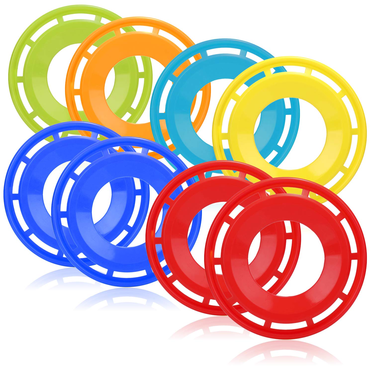 com-four® 8x Frisbee for children and adults - throwing disc in ring ...