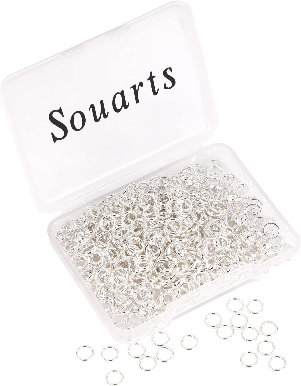 Amazon.com: Pandahall 50pcs 925 Sterling Silver Soldered Closed Loop ...