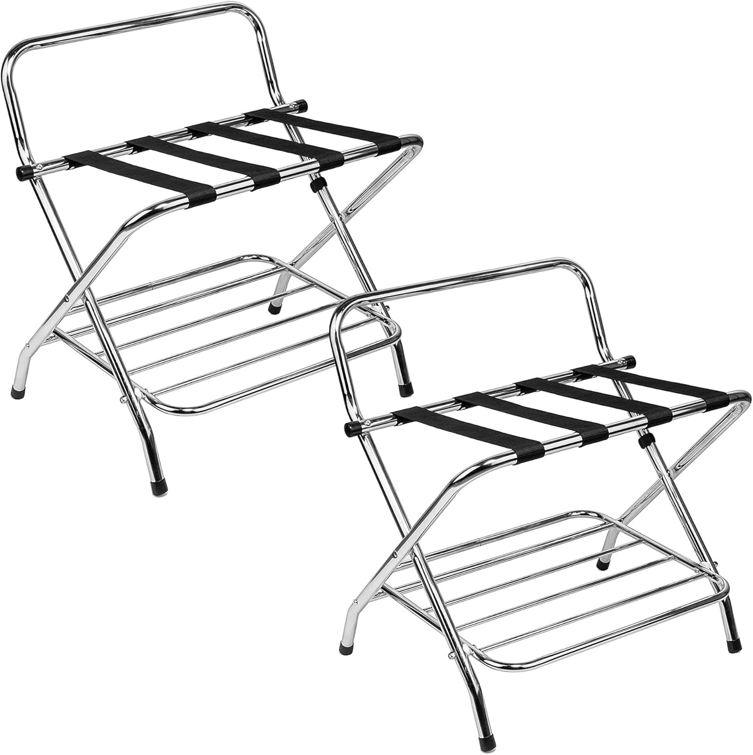 Amazon.com: Foldable Luggage Rack, Metal Suitcase Stand for Guest Room ...
