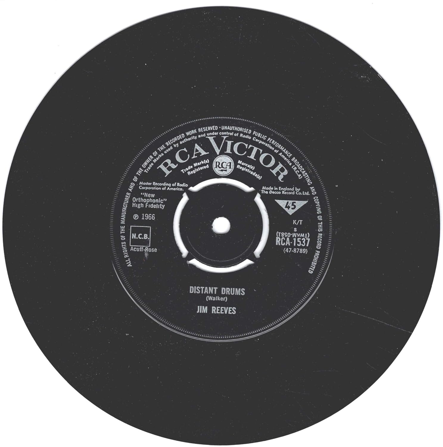 Amazon.com: JIM REEVES Old Tige /Distant Drums 7" Vinyl: CDs & Vinyl