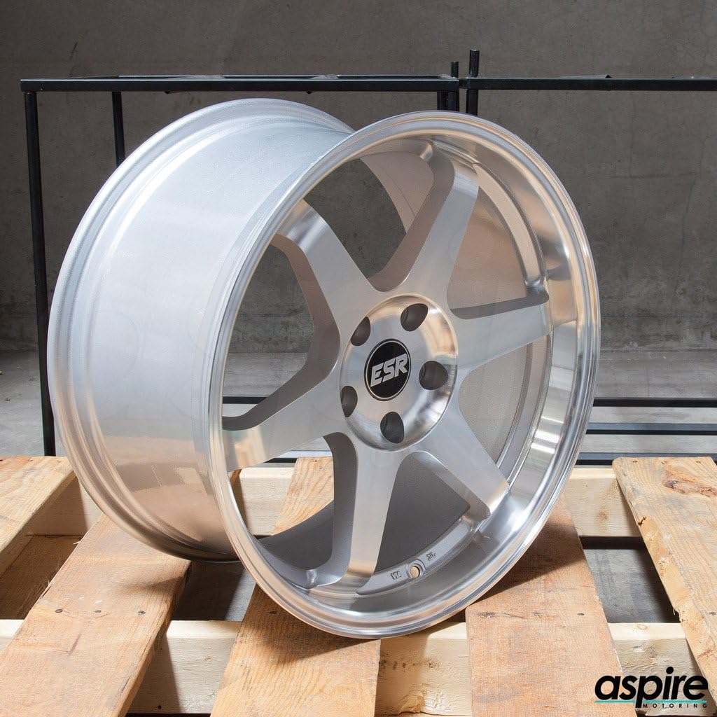 Amazon.com: ESR Wheels SR07 19x9.5/19x10.5 5x112 22/22 Machined Silver