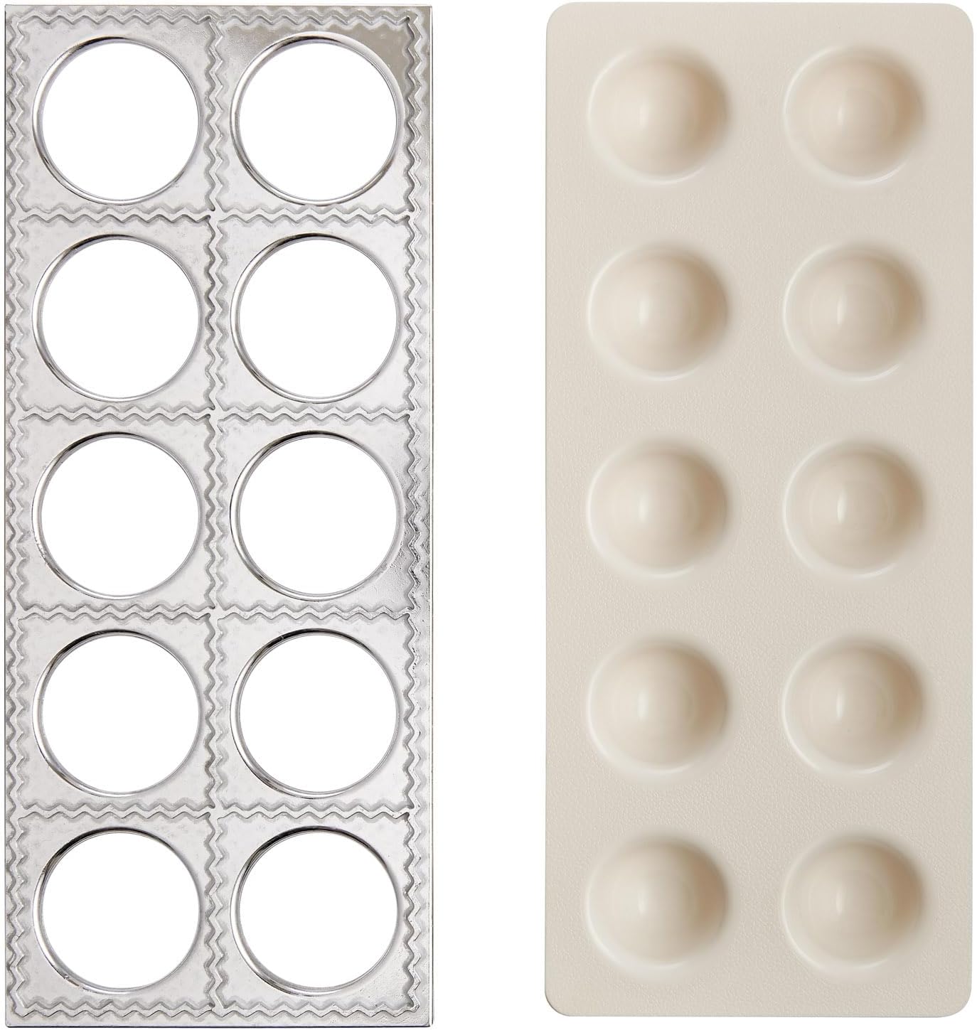 Amazon.com: IMPRESA [2 Pack] Jumbo Ravioli Maker Press - 2.5" Ravioli ...