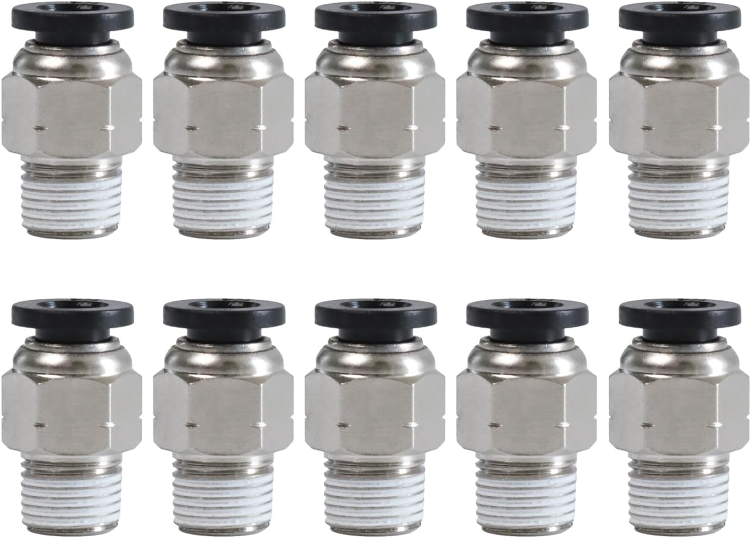 Amazon.com: Pneumatic Elbow Straight Combination Push to Connect Tube ...