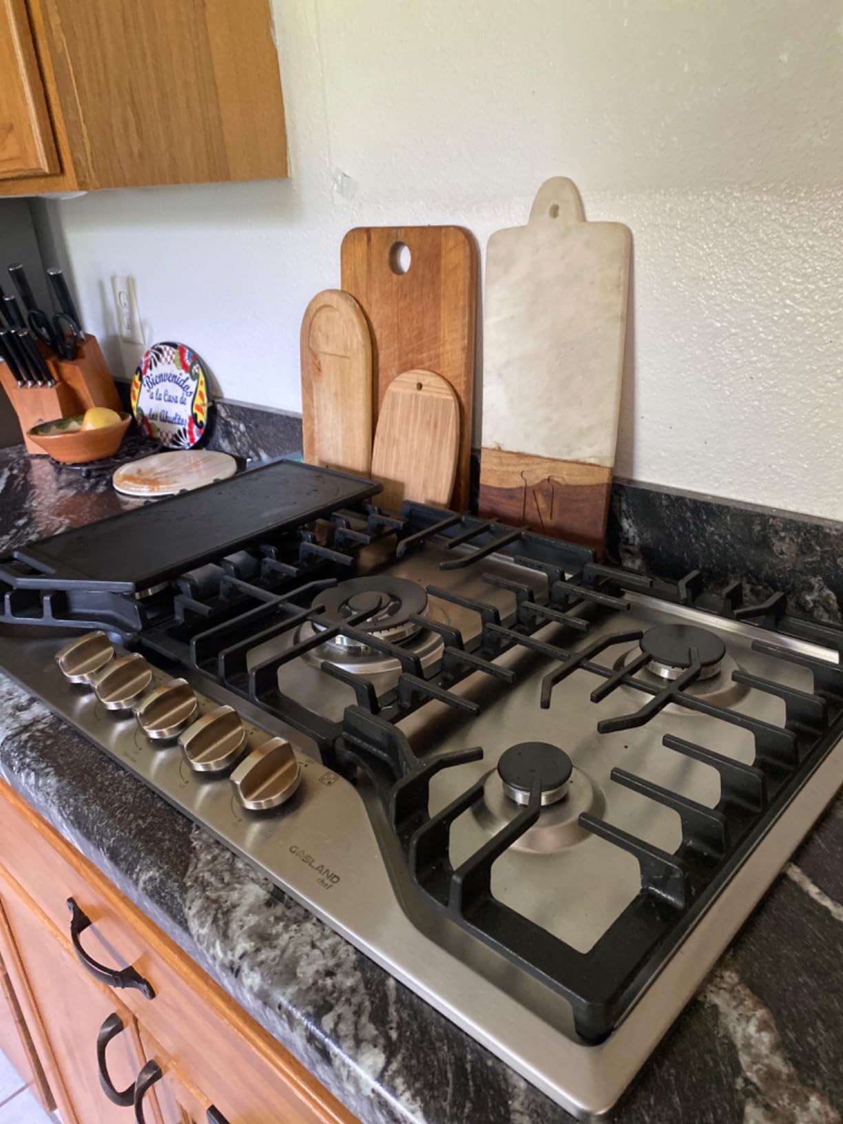 $18/mo - Finance 36 Inch Gas Cooktop with Griddle, GASLAND Chef PRO ...