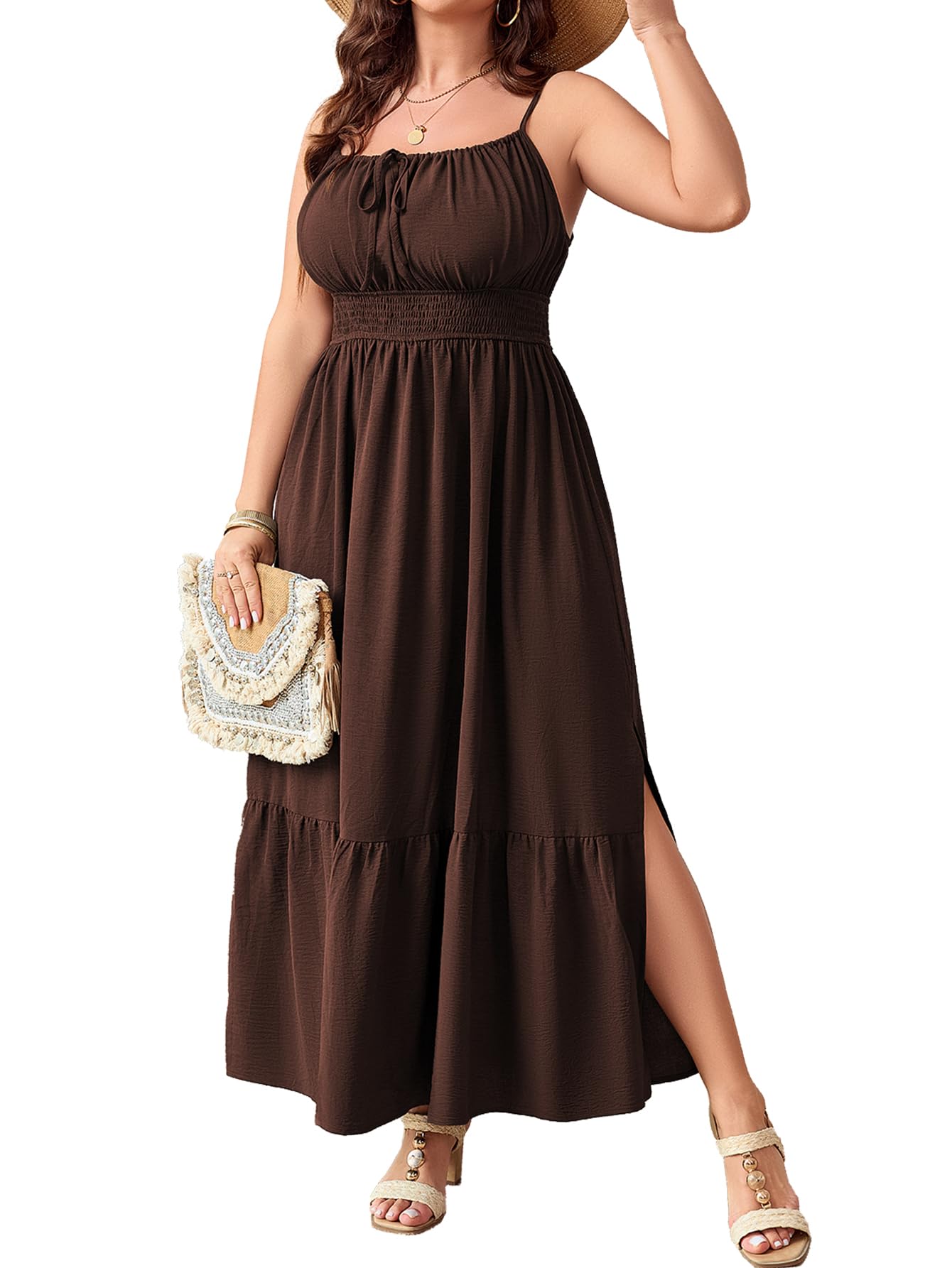 7 Best Brown Dress For Plus Size | Hides Tummy Accents