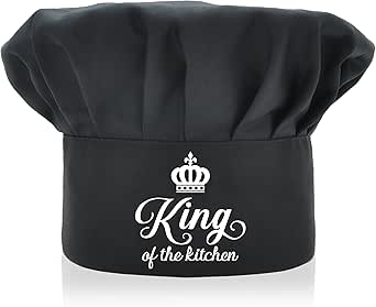 Amazon.com: AGMdesign King of The Kitchen Funny Chef Hat, Funny Chef ...