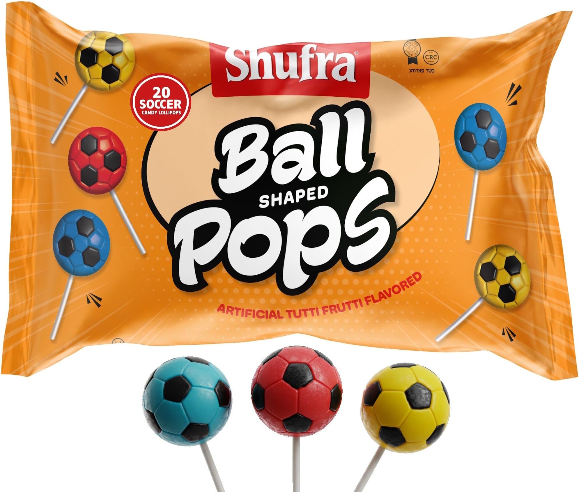 Amazon.com : DOUzzle Soccer Candy Party Favors - Ball Shaped Lollipops ...