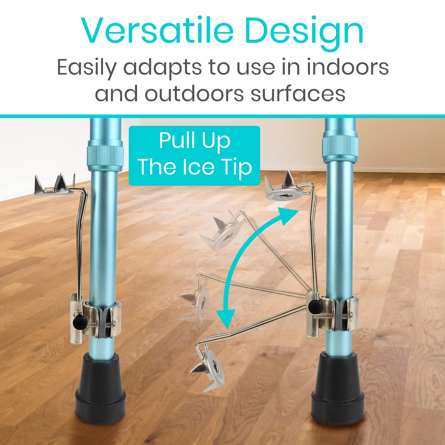 Snapklik.com : Vive Cane Tips For Ice - All Terrain Heavy Duty