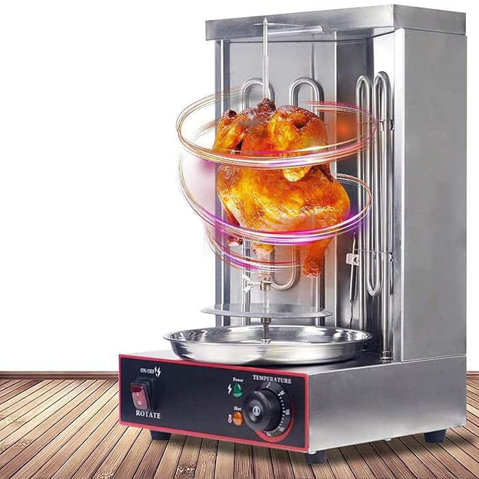 Buy Electric Kebab Machine Bbq, 360° Automatic Rotating Smoke Free ...