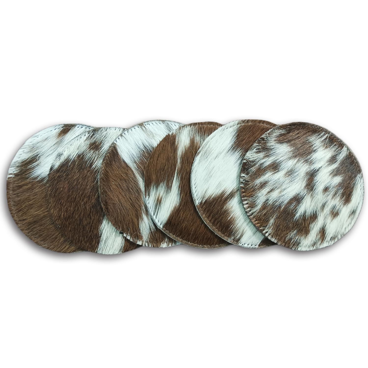 Amazon.com: Cowhide Coaster Natural Cowhide Drink Coasters Hair On ...