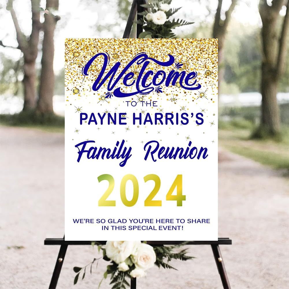 Amazon.com : Personalized Family Reunion Yard Sign, Custom Family ...