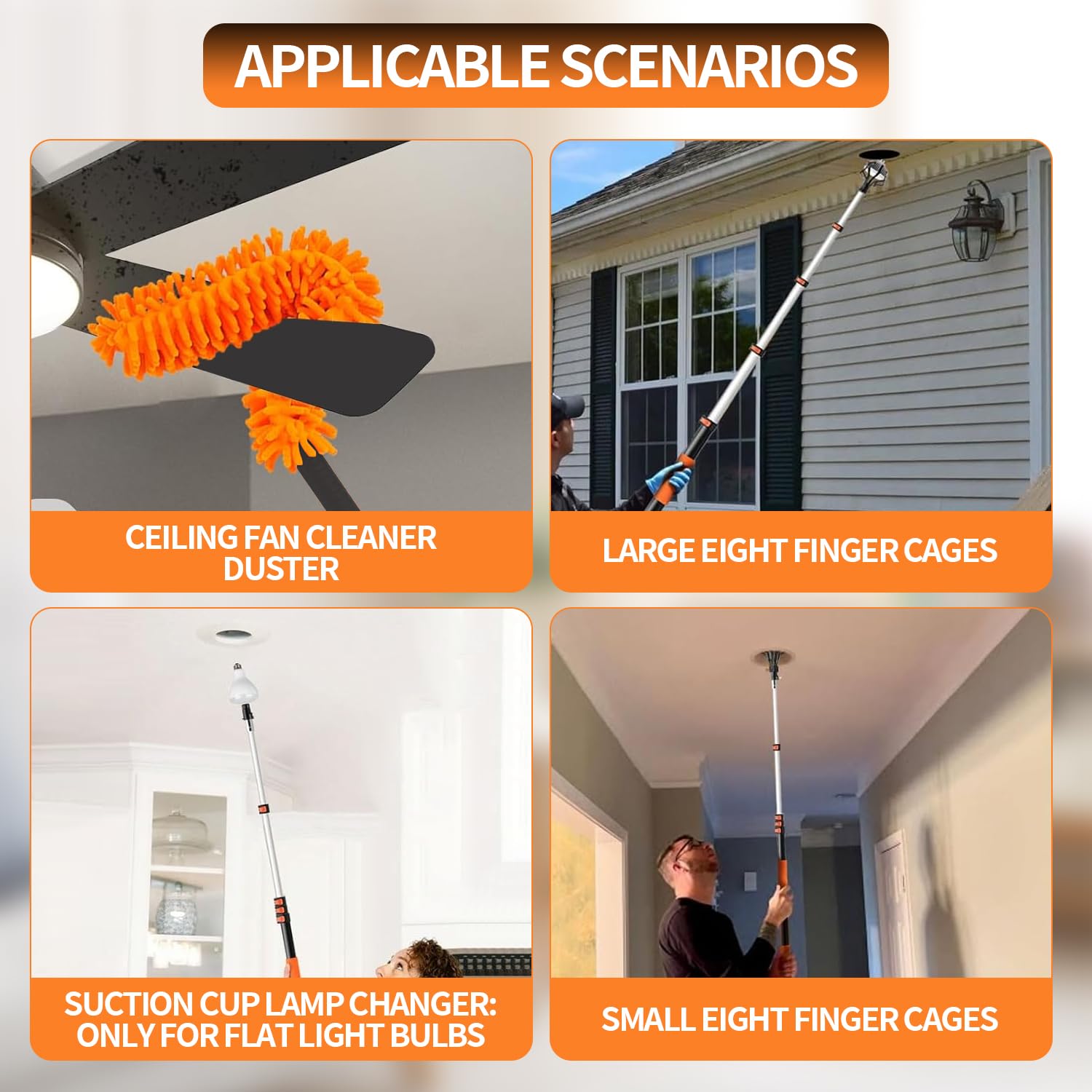 Snapklik.com : PMMJ 26FT Reach Light Bulb Changer For High Ceilings, 5 ...