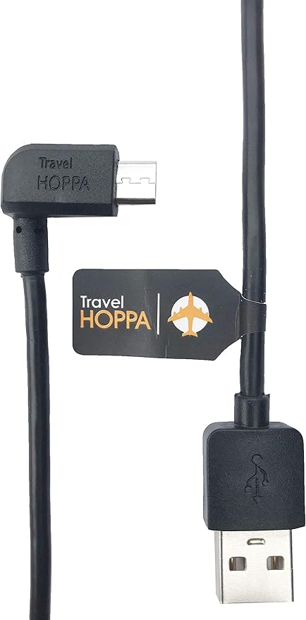 Car Charger for Tomtom - Right Angle MICRO USB Cable 3m 10ft - In Car ...