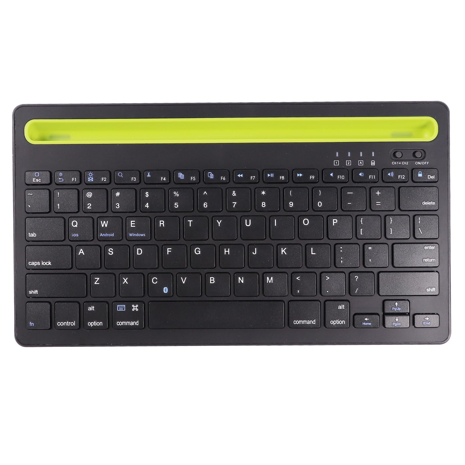 Amazon.com: CHUYI Wireless Bluetooth Keyboard with Stand Slot Quiet ...