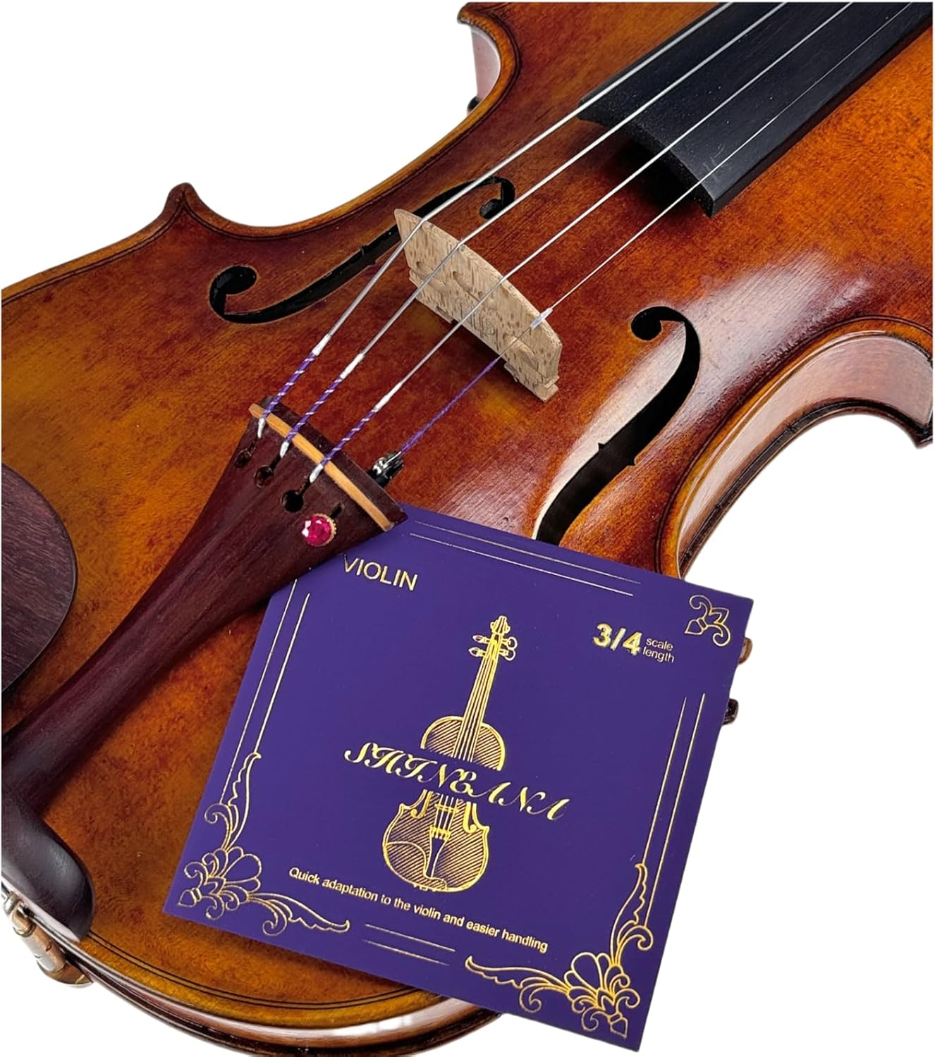Amazon.com: Violin Strings 4/4 Full Set, 4/4 Violin Strings Replacement ...