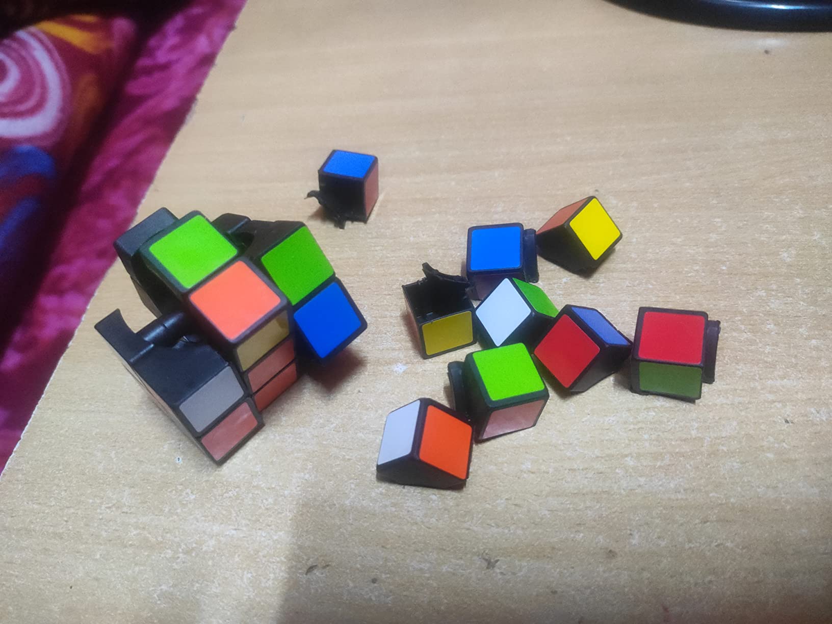 DeoDap Plastic Fancy 3x3 Mini Cube Puzzles Game for Kids & Adults Magic ...