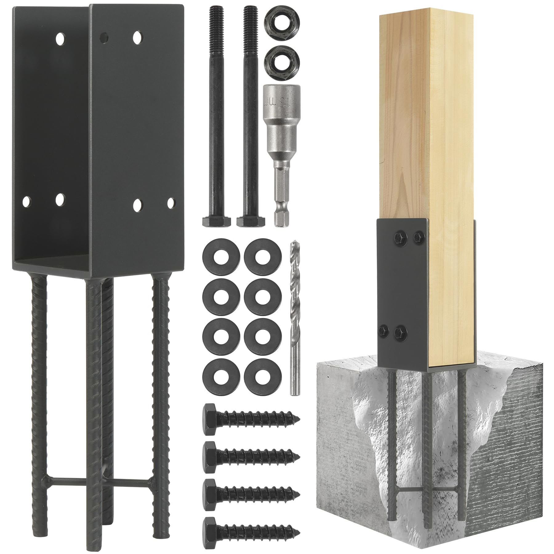 Snapklik.com : Wocepu 8 Pack Heavy Duty Stainless Steels U-Shape 4"x4"