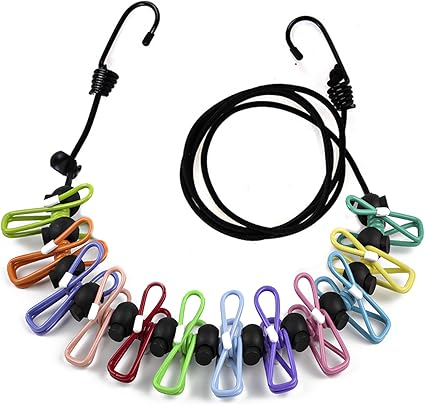 Portable Washing Line, Elastic Washing Lines, Camping Washing Line with ...