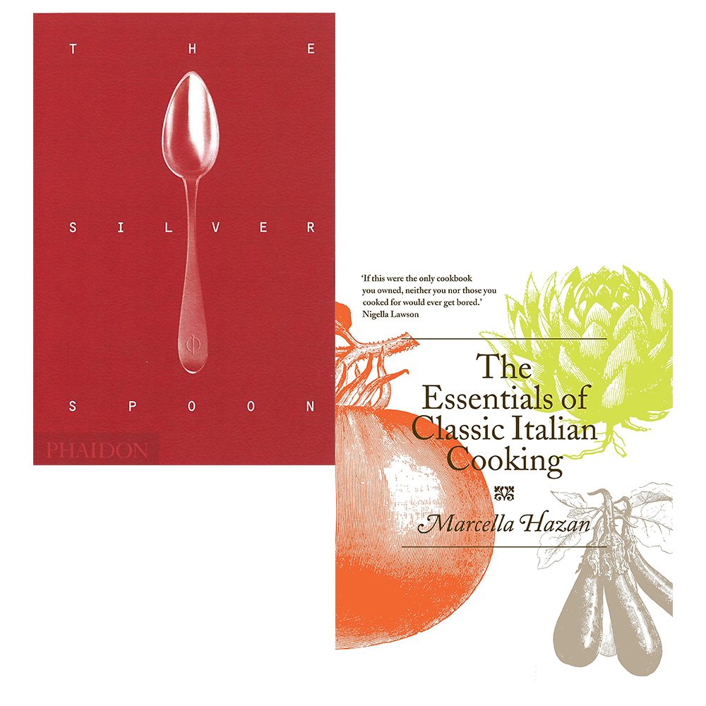 Silver spoon cookbook and essentials of classic italian cooking 2 books ...