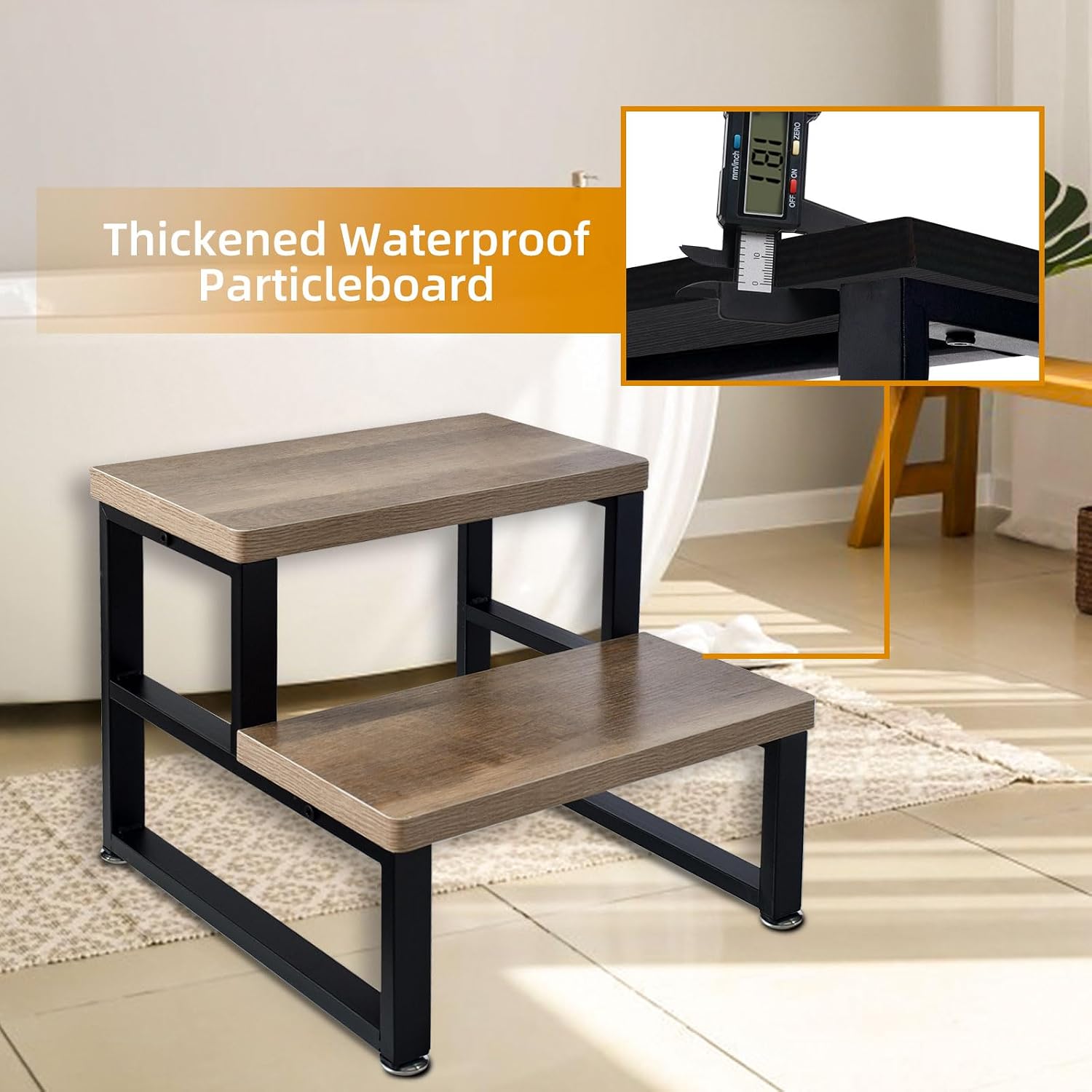 OUTBROS Step Stool for Adults Kids, Bedside Steping Foot Stool, Multi ...
