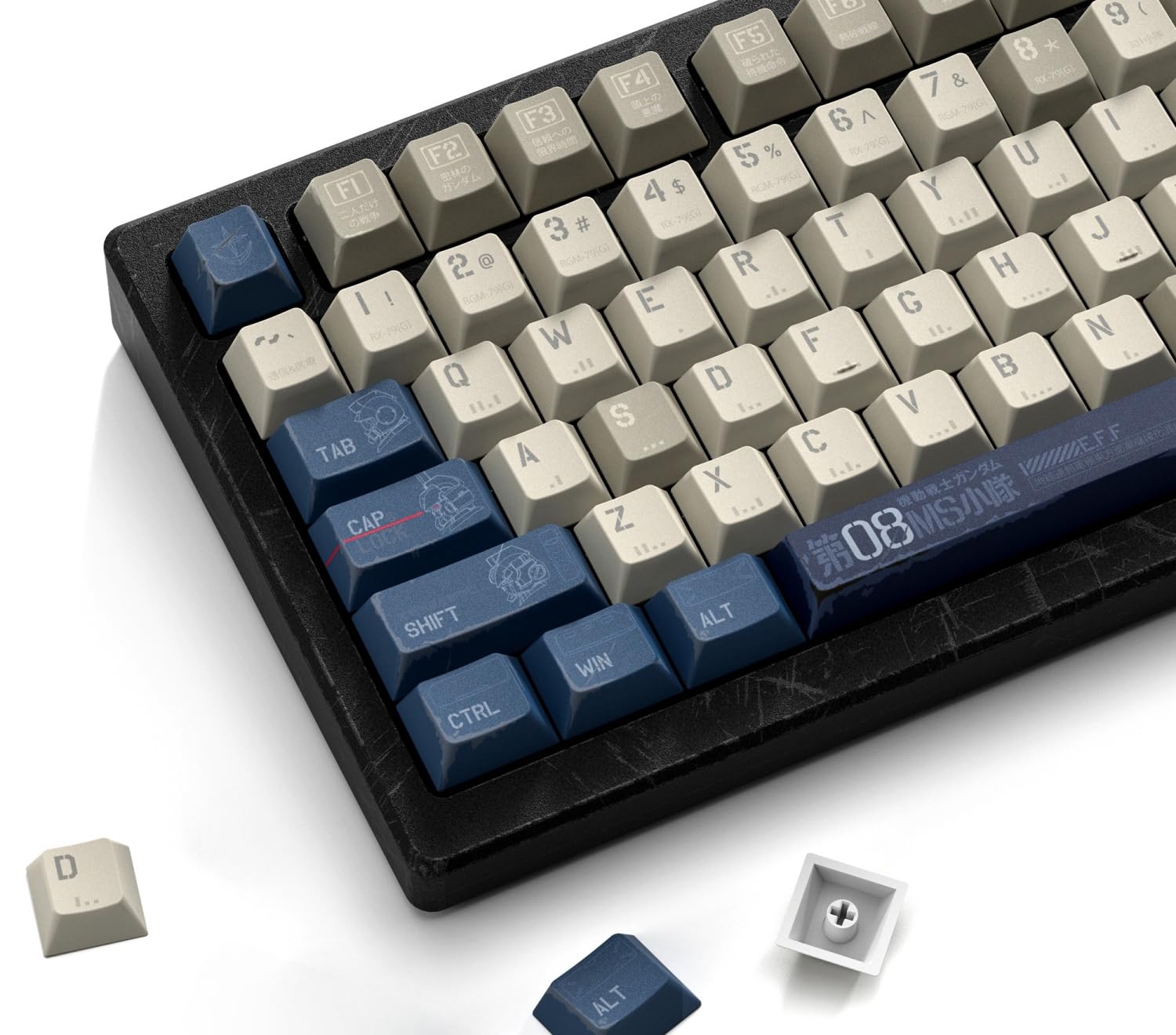 Amazon.com: womier Retro Gundam PBT keycaps,Cherry Profile Manga ...