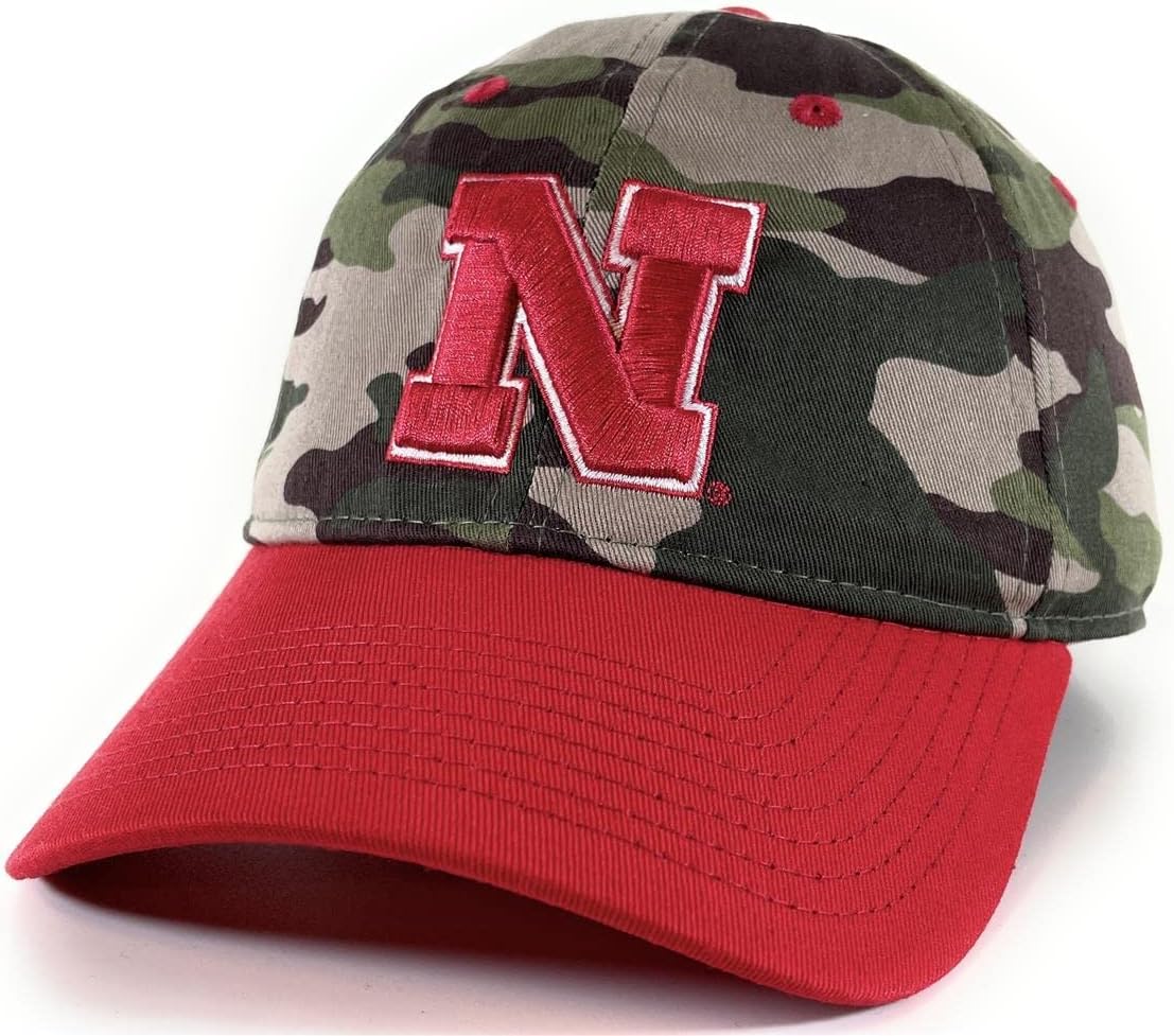 Amazon.com: Nebraska Cornhuskers Camo Hat Woodland Camo Two-Tone Cap ...