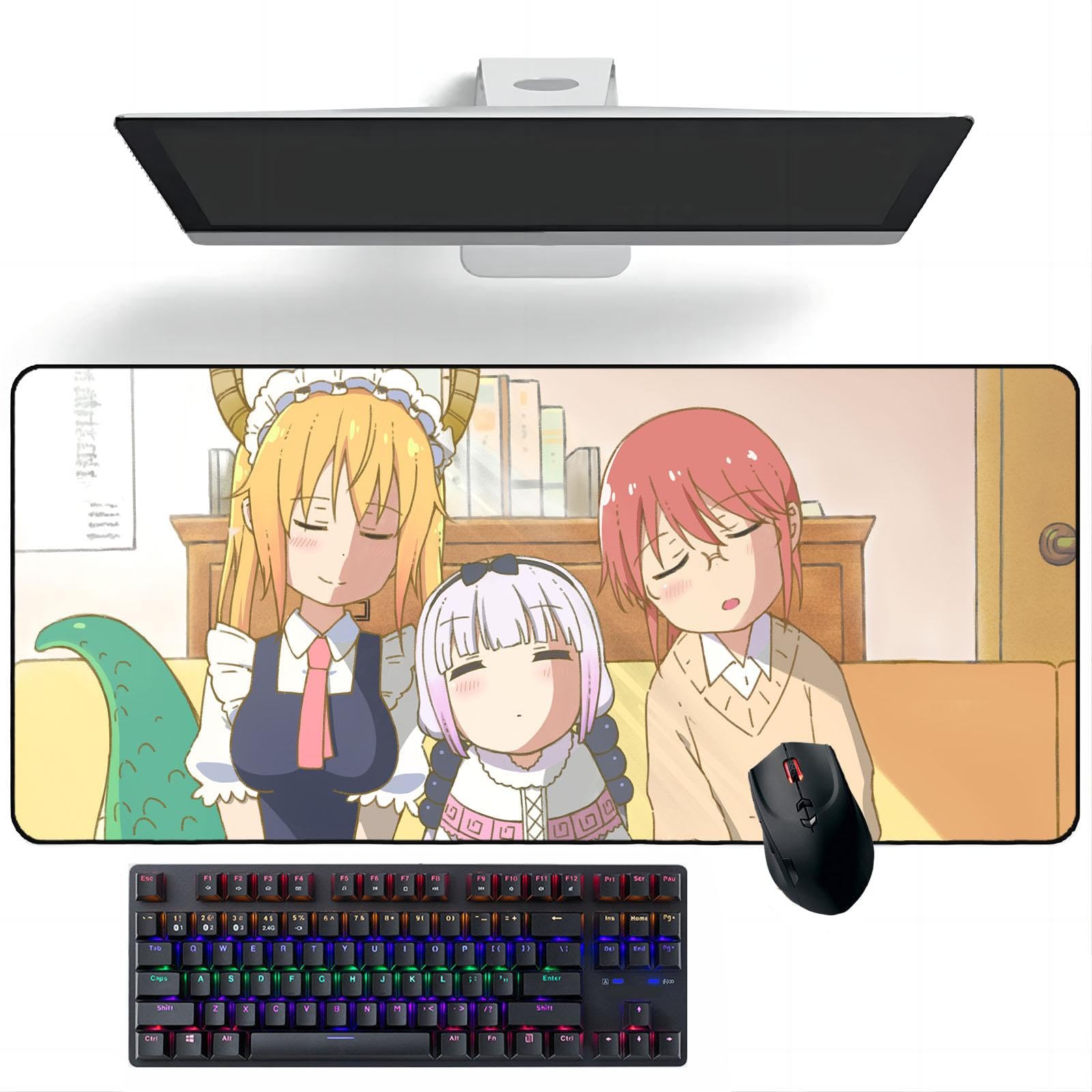 Amazon.com: ZEKYGPP Anime Mouse pad Miss Kobayashi's Dragon Maid Anime ...