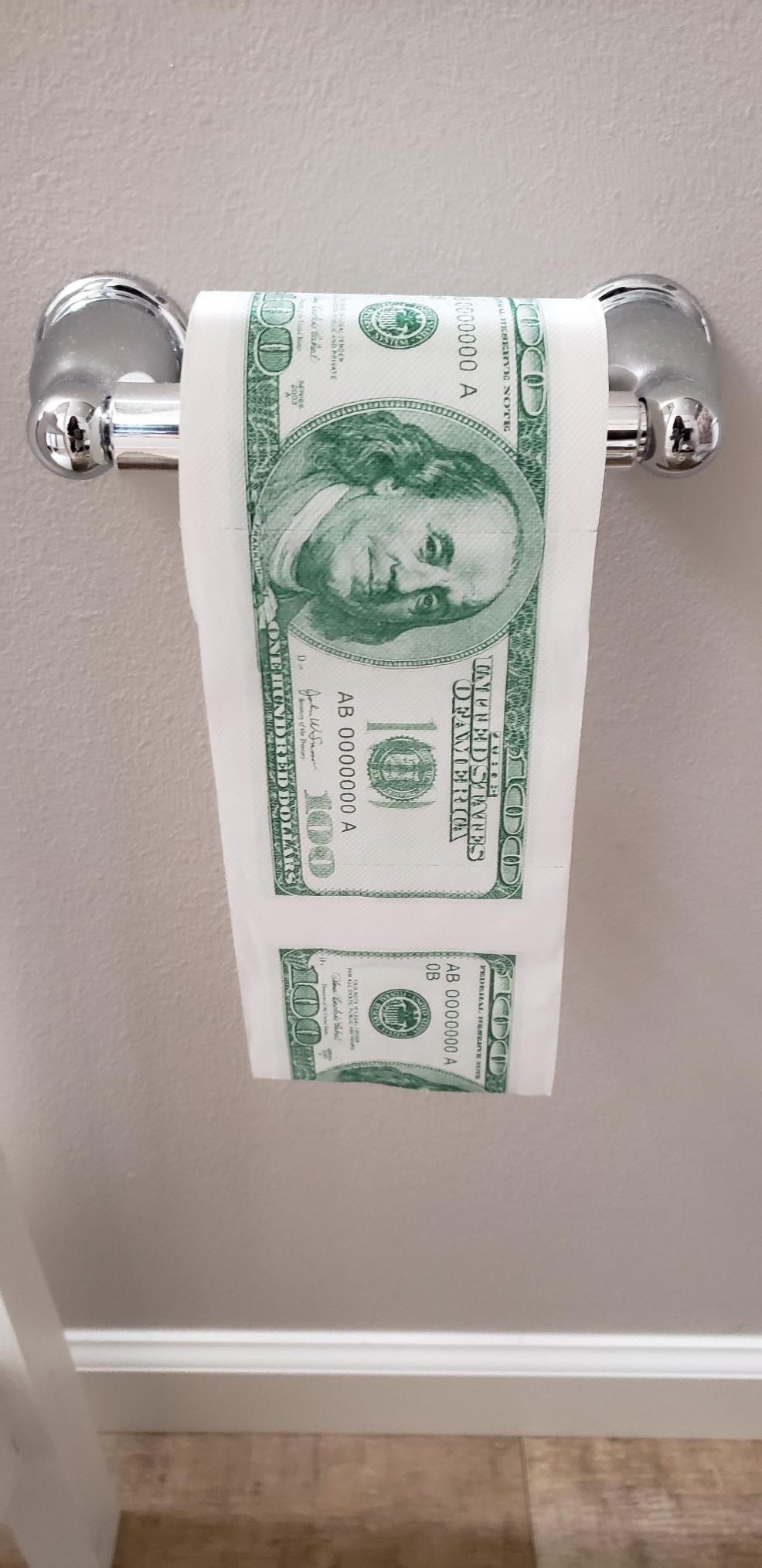 Amazon.com: SummitLink 1 Roll $100 Hundred US Dollar Bill Toilet Paper ...