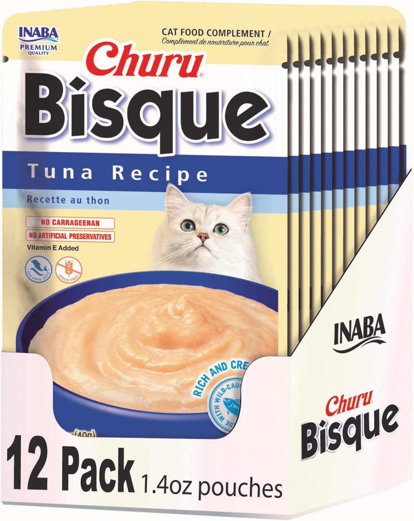 Amazon.com : INABA Churu Broth for Cats, Creamy Broth with Shredded ...