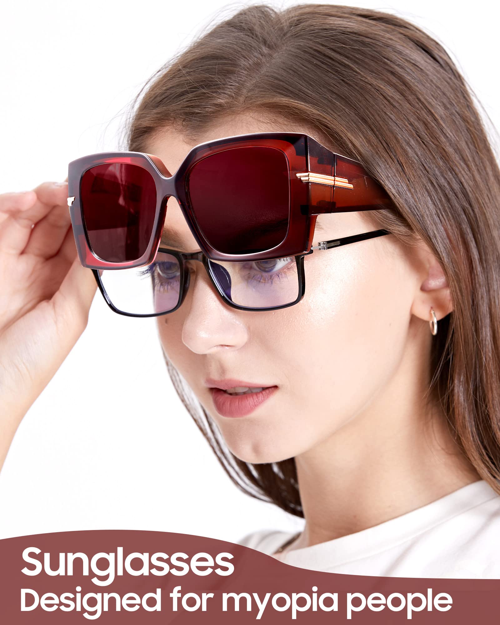 Snapklik.com : Fit Over Sunglasses For Women Oversized Frame & Big ...