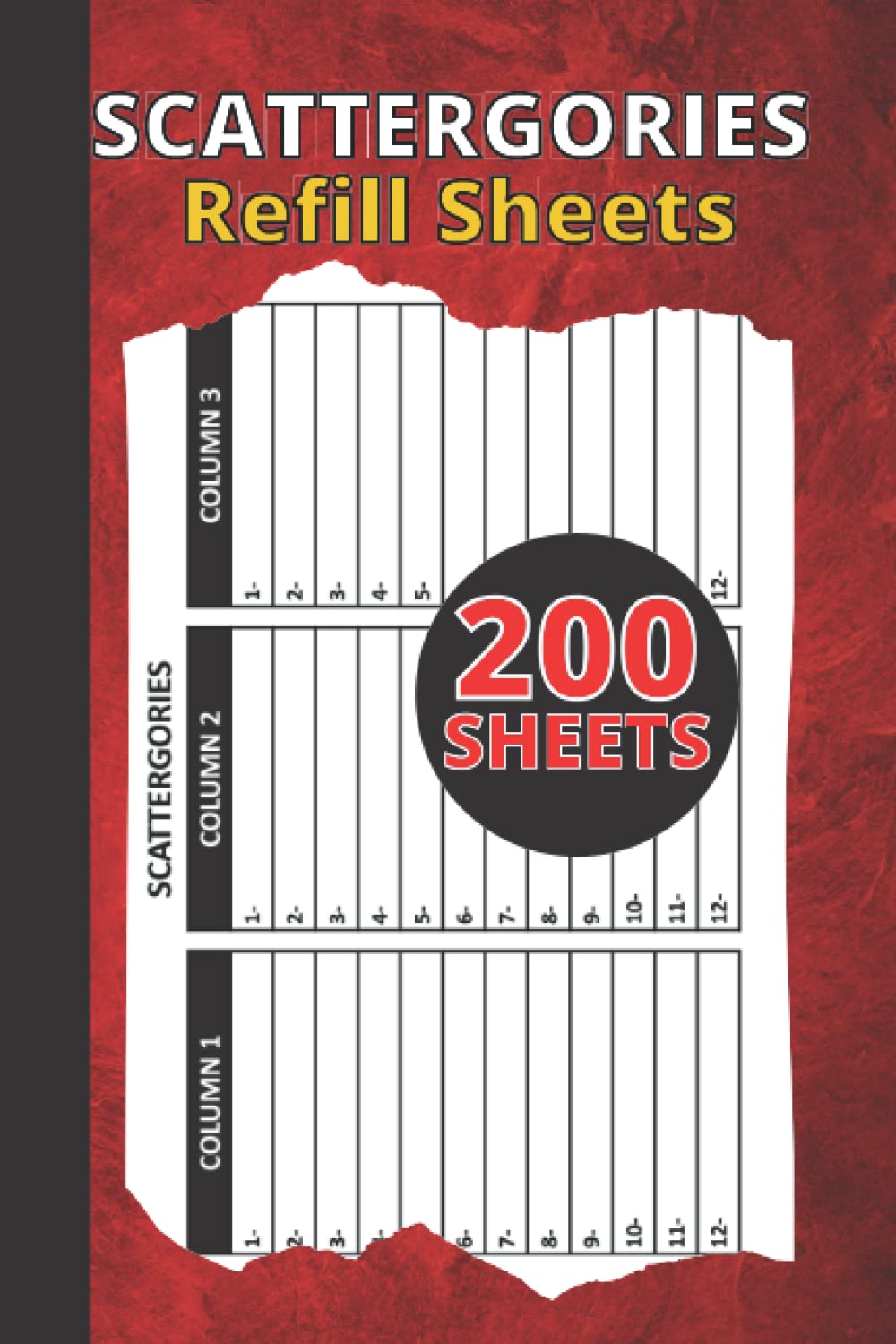 Scattergories Refill Sheets: Paper Scoring Forms for the Scattergories ...