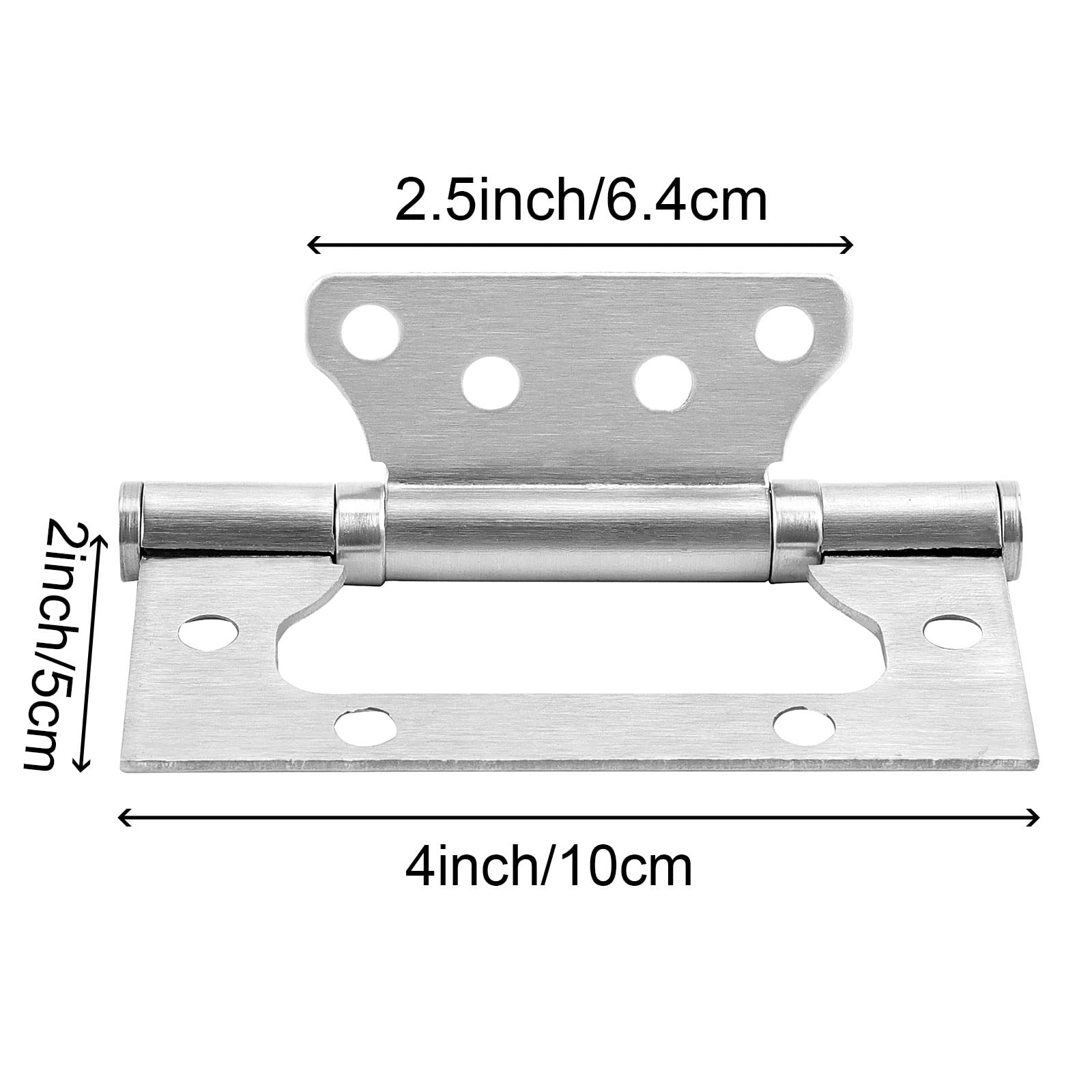 Snapklik.com : ZEONHEI 12 Pack 4 X 3 Inch Heavy Duty Non Mortise Door ...