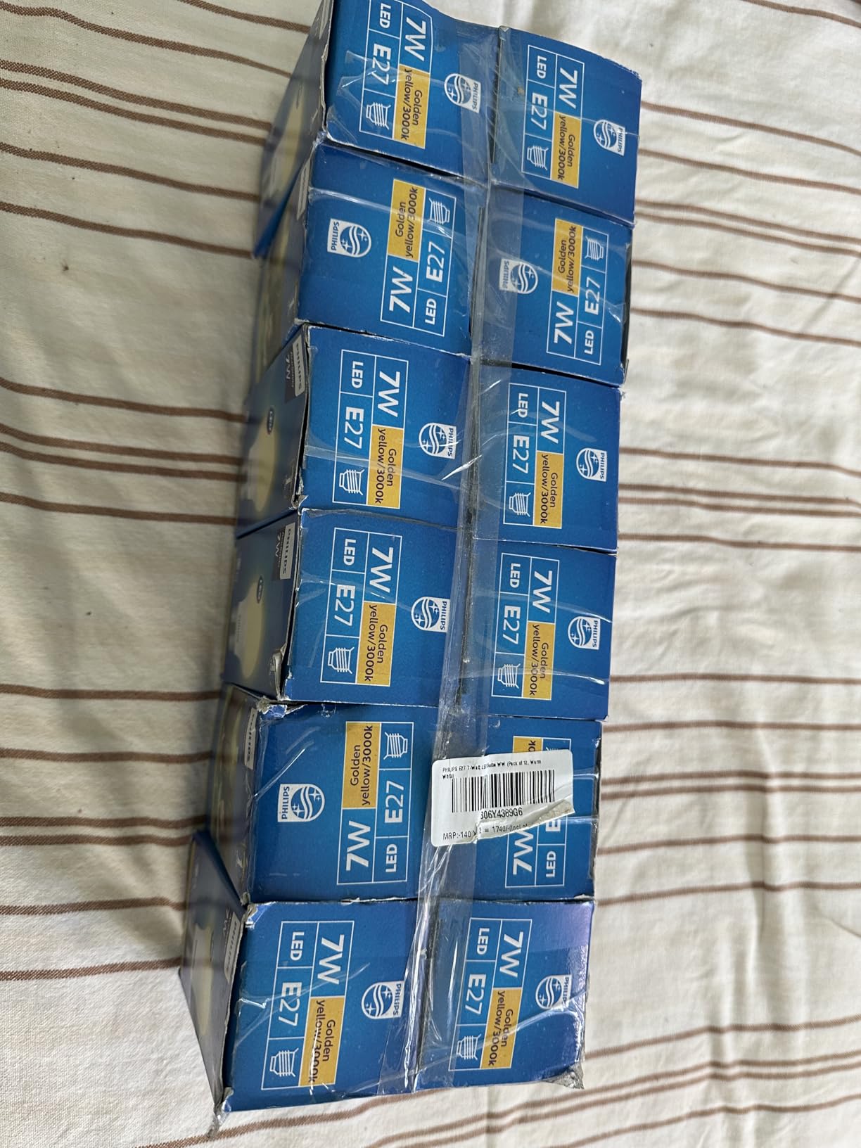 PHILIPS 7W B22 LED Bulb, Warm White, Pack of 4 : Amazon.in