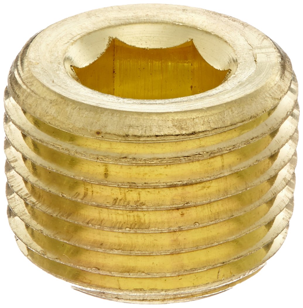 1 Inch Plugs Anderson Metals Brass Pipe Plug - 1" NPT Male, Square ...