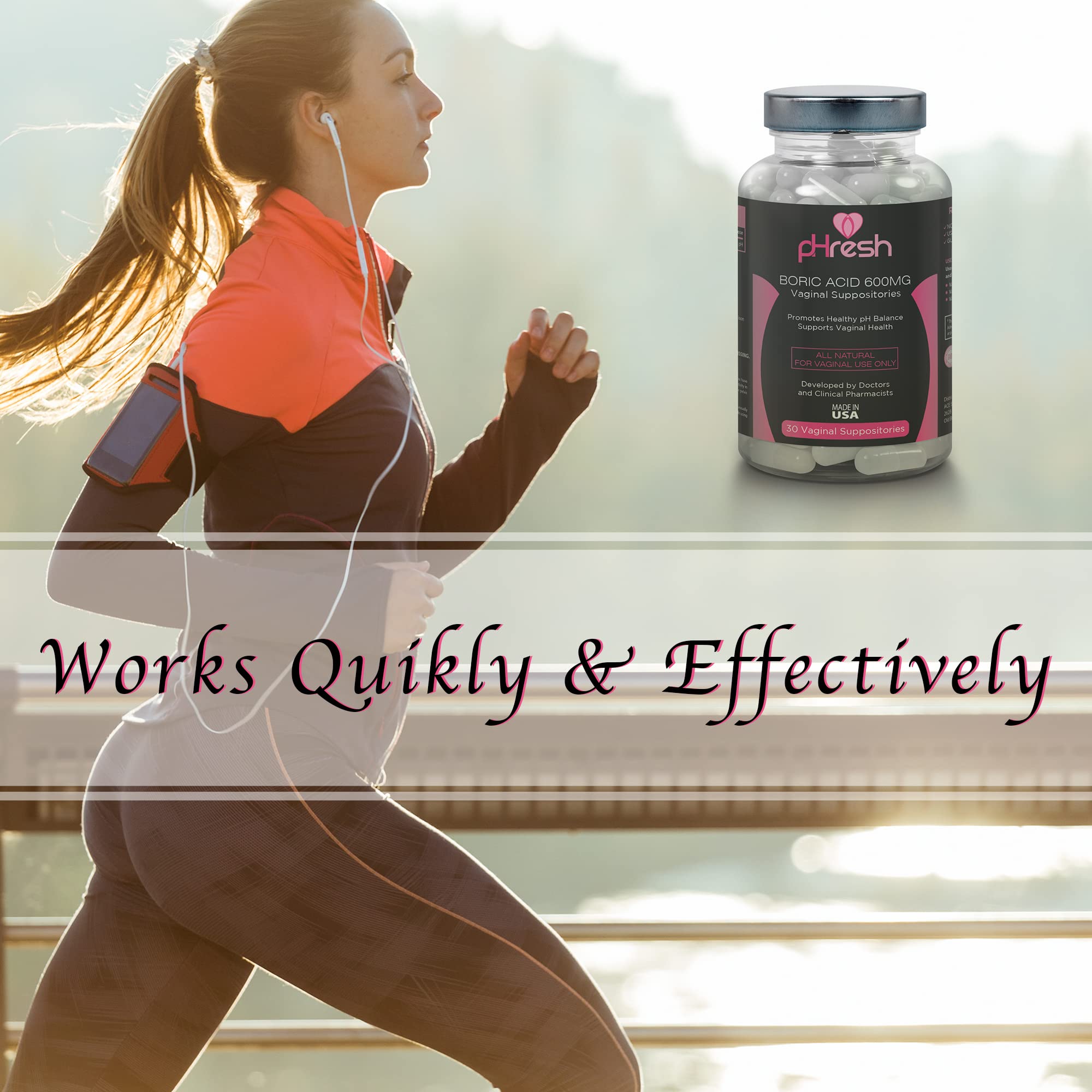 Supositorios de ácido bórico vaginal de 600 mg PhRESH:...B07HFHNZWW ...