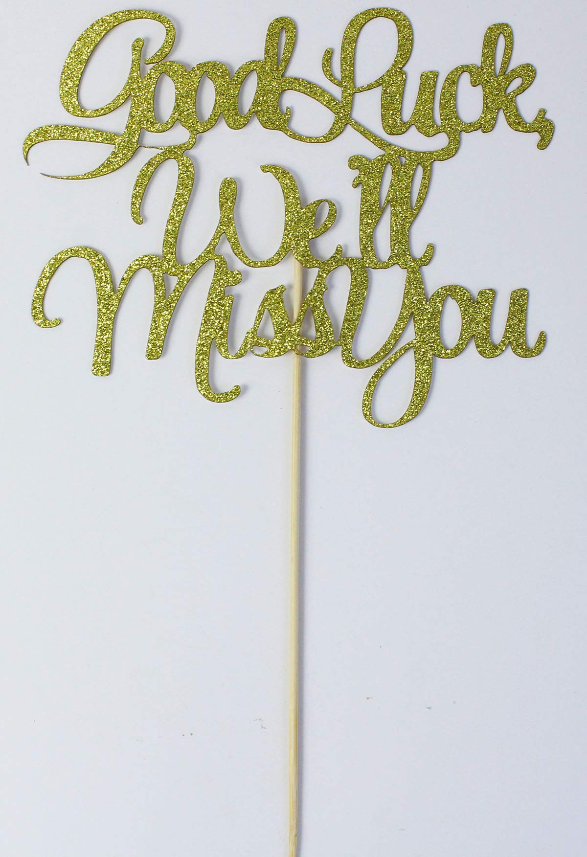 Good Luck Well Miss You Cake Topper Farewell Cake Topper | Desertcart ...