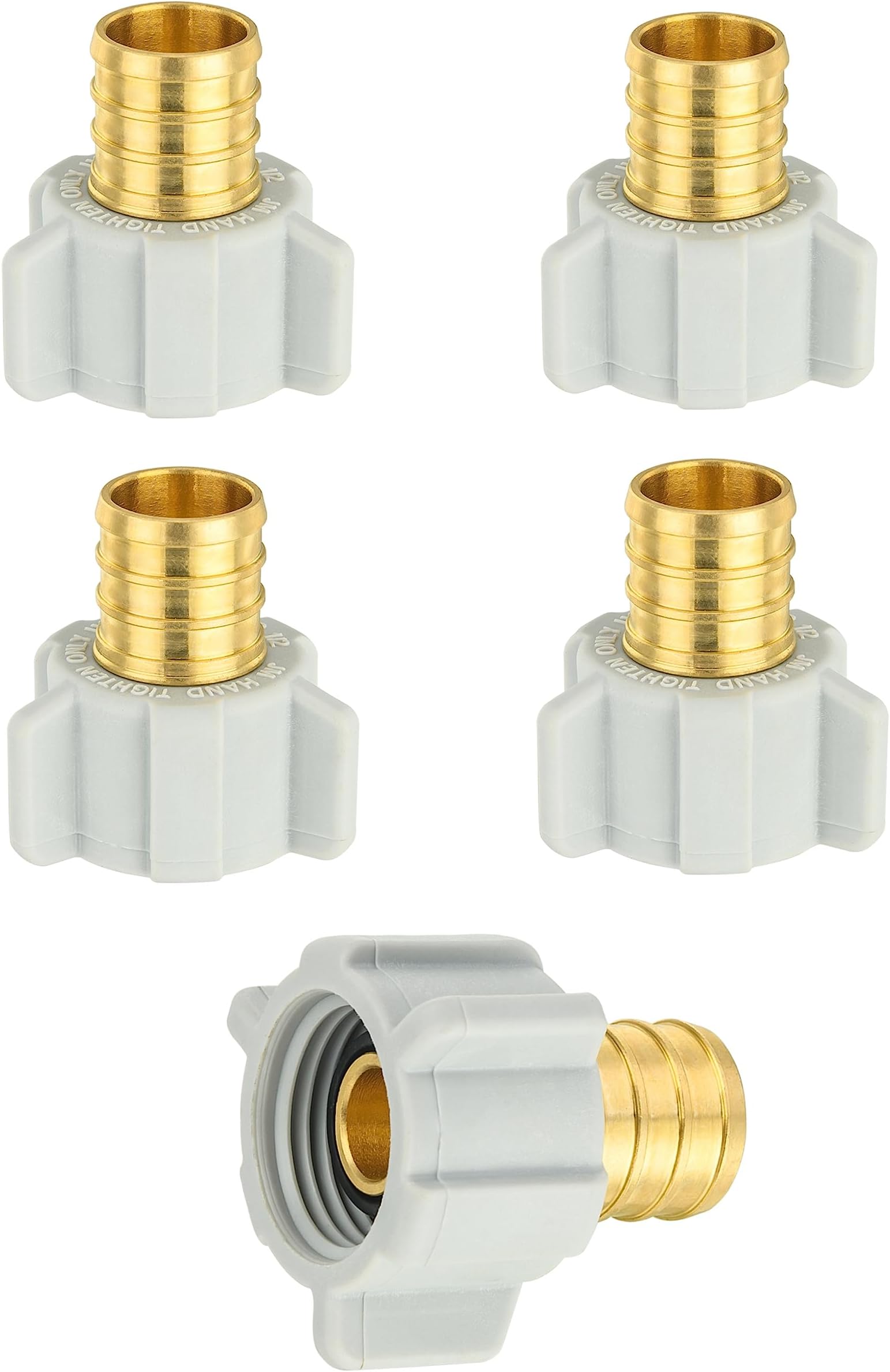 WHK 6 PACK PEX 3/4 Inch Pex fittings X 3/4 Female NPT Swivel Elbow ...