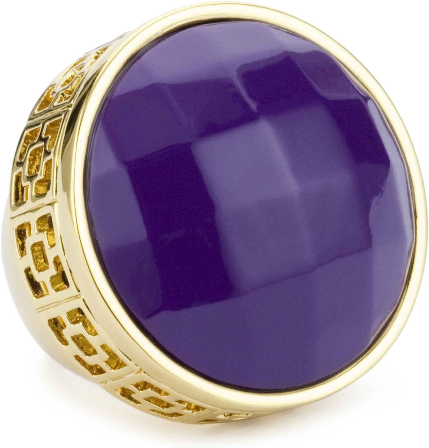 Amazon.com: Trina Turk Gold and Purple Shanghai Ring, Size 7: Clothing ...