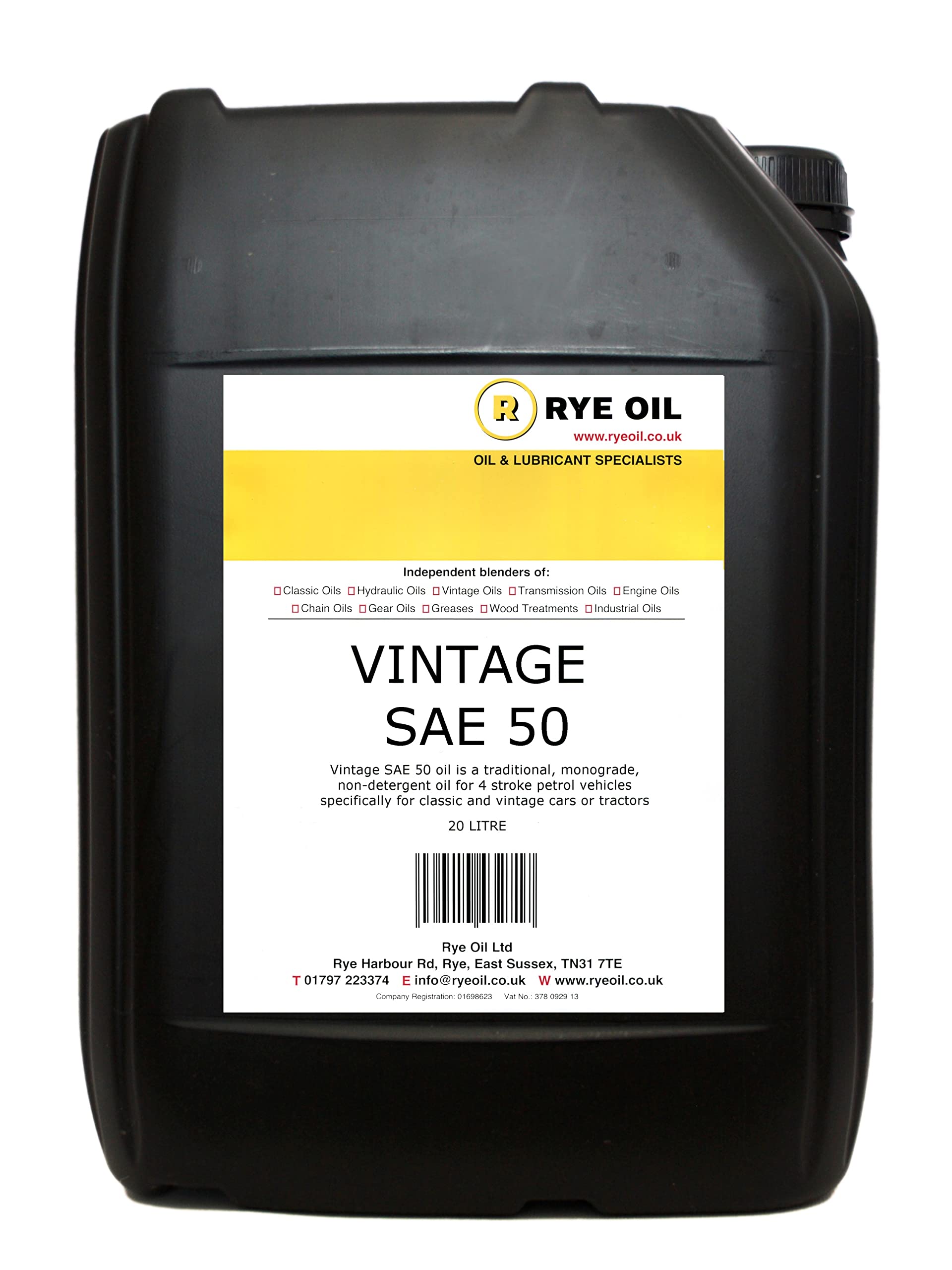 VINTAGE ENGINE OIL 50 20 LITRES : Amazon.co.uk: Automotive