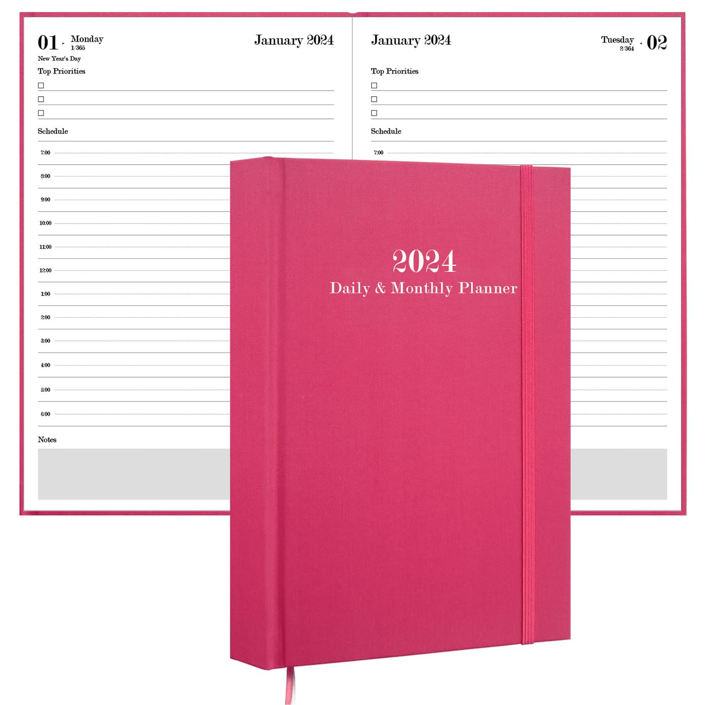 Snapklik.com : 2024 Daily & Monthly Planner - 2024 Daily Planner One ...
