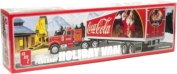 Amazon.com: AMT Fruehauf Holiday Hauler Semi Trailer (Coca Cola) 1:25 ...