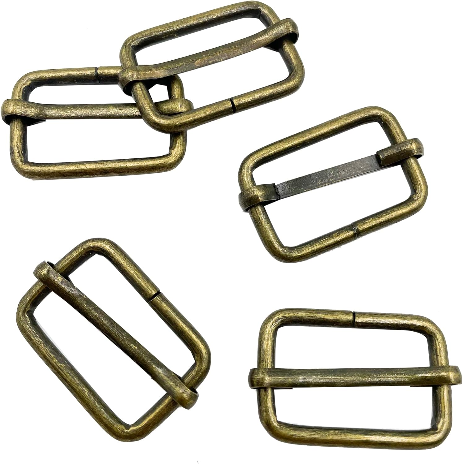 Amazon.com: 20 Pack 1 Inch Bronze Metal Adjustable Slide Buckle Strap ...