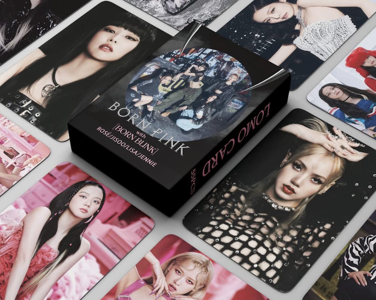 Buy Kpop Pink Venom Photocard 2023 greeting photo card for blink lisa ...