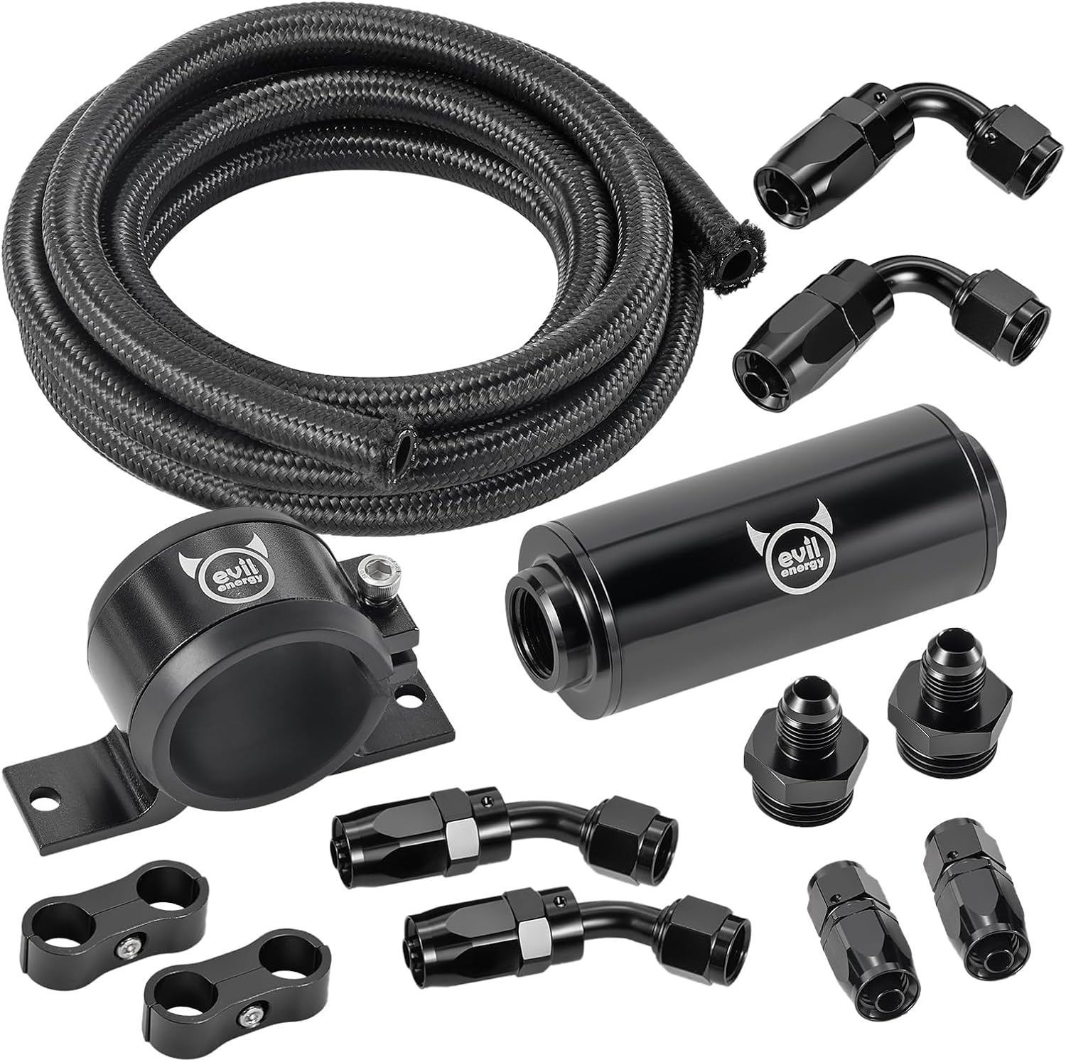 Amazon.com: EVIL ENERGY 6AN Fuel Line Kit with 10 Micron Fuel Filter ...