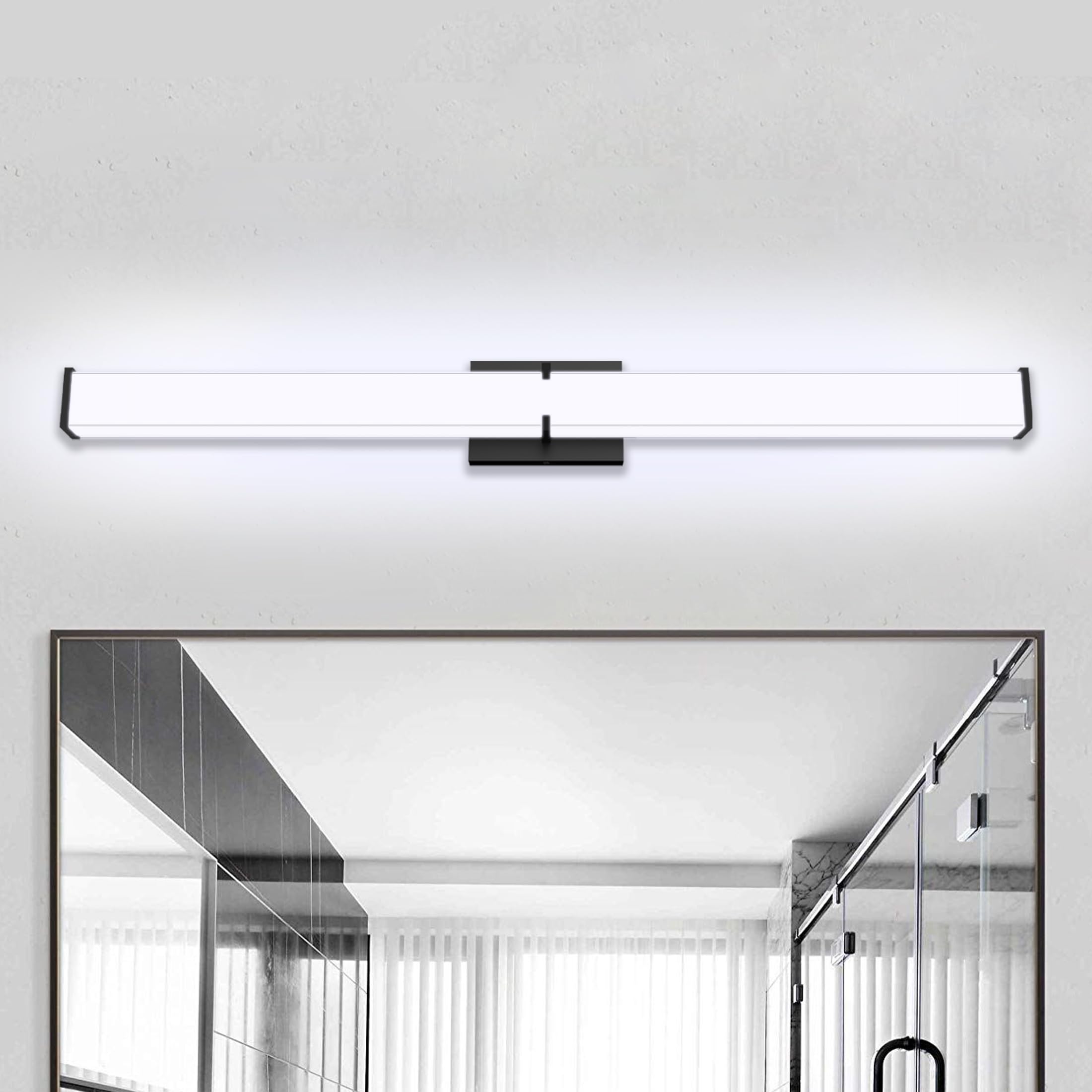 NOVELUX 39.96Inch 3600LM Bathroom Light Fixtures 5000K Daylight, Black ...