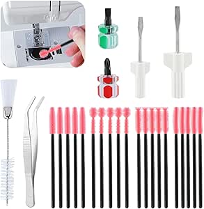 Amazon.com: Hogurin 26pcs Sewing Machine Cleaning Brushes, Reusable ...